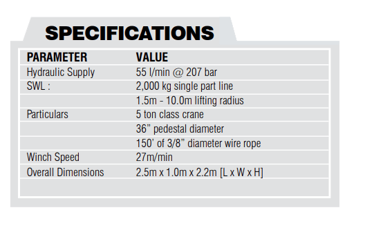 Secondary Crane – Deck Machinery - Hawboldt Industries